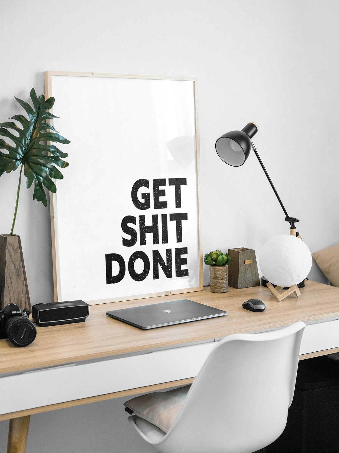 Get Shit Done Printable Art Office Decor Get Shit Done Sign - Etsy