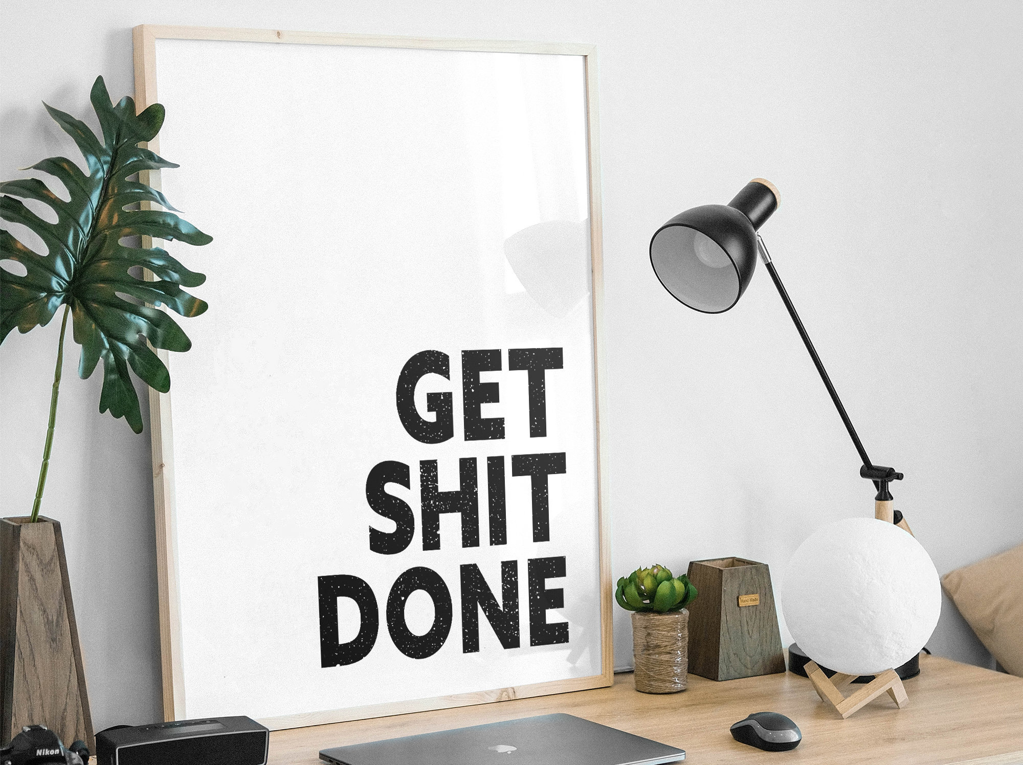 Get Shit Done Printable Art Office Decor Get Shit Done Sign - Etsy