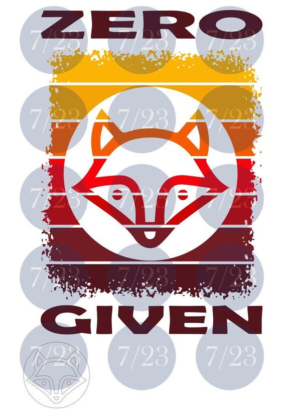 Zero Fox Given Sublimation Svg File | Etsy