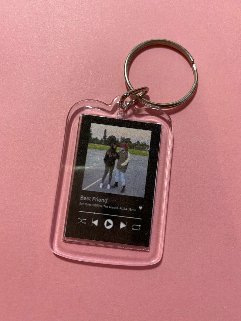 Custom Spotify Keychain | Etsy