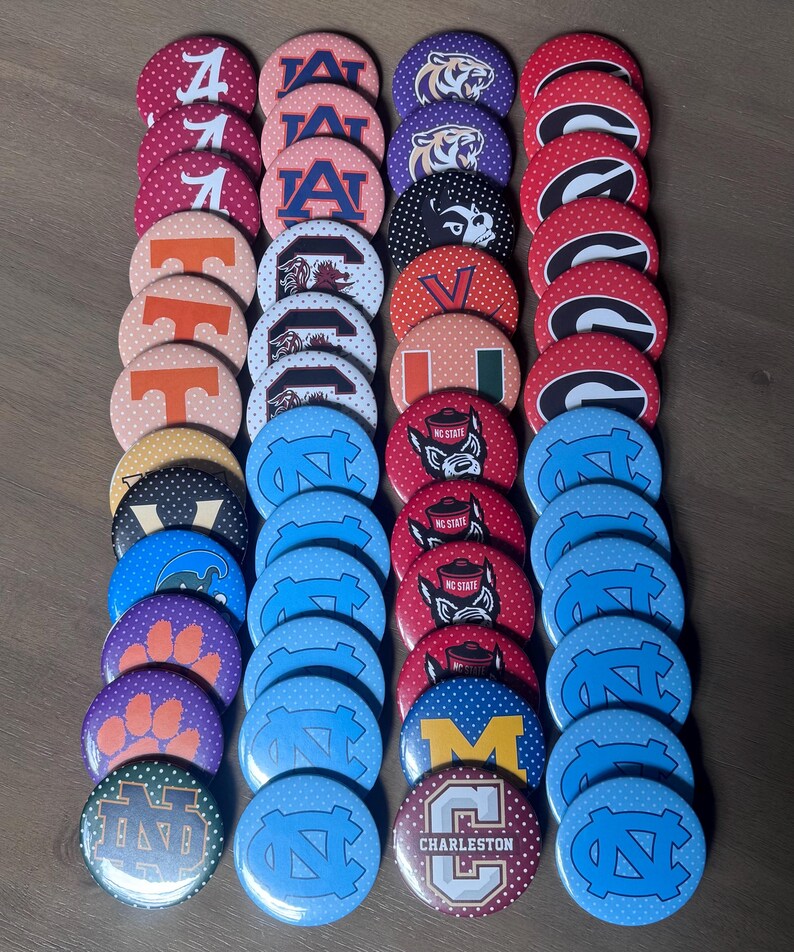 Custom 3” College Gameday Button Pins - Etsy