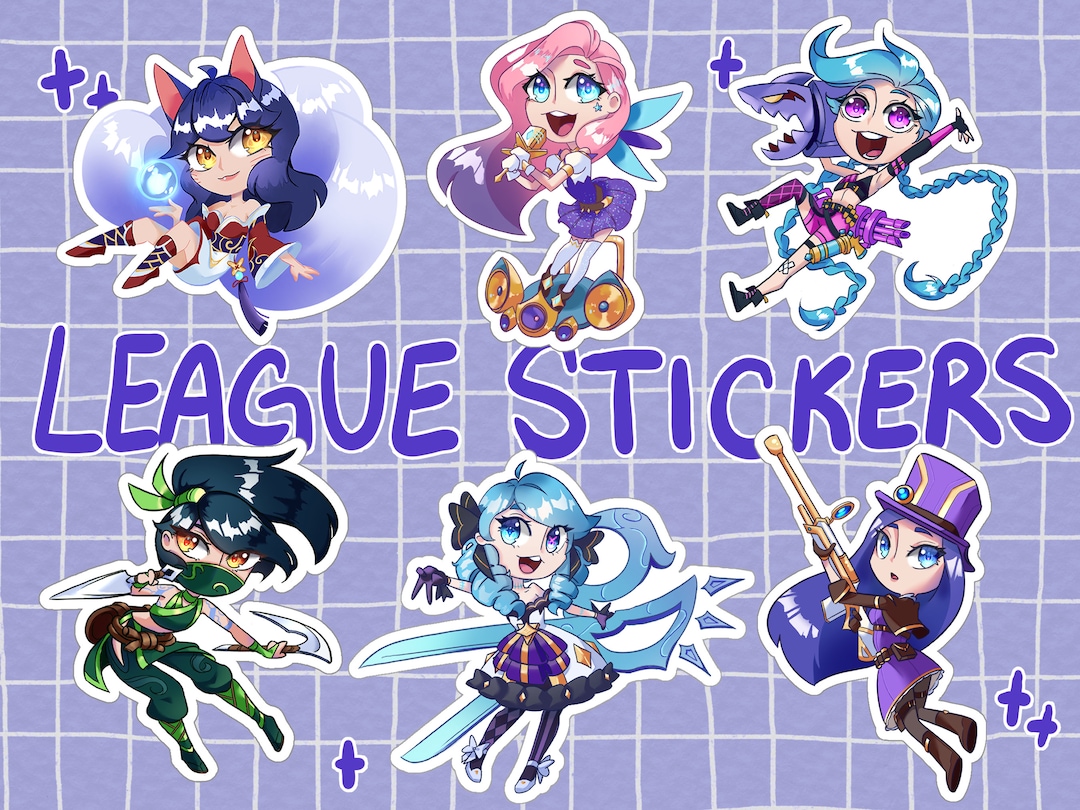 League of Legends Holographic Waterproof Vinyl Stickers - Etsy