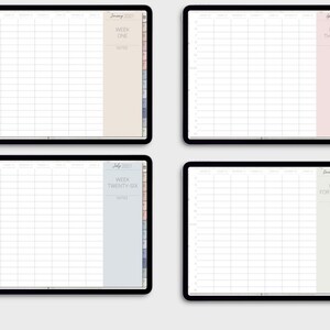 Digital 2021 Monthly and Weekly Calendar Planner Hourly | Etsy