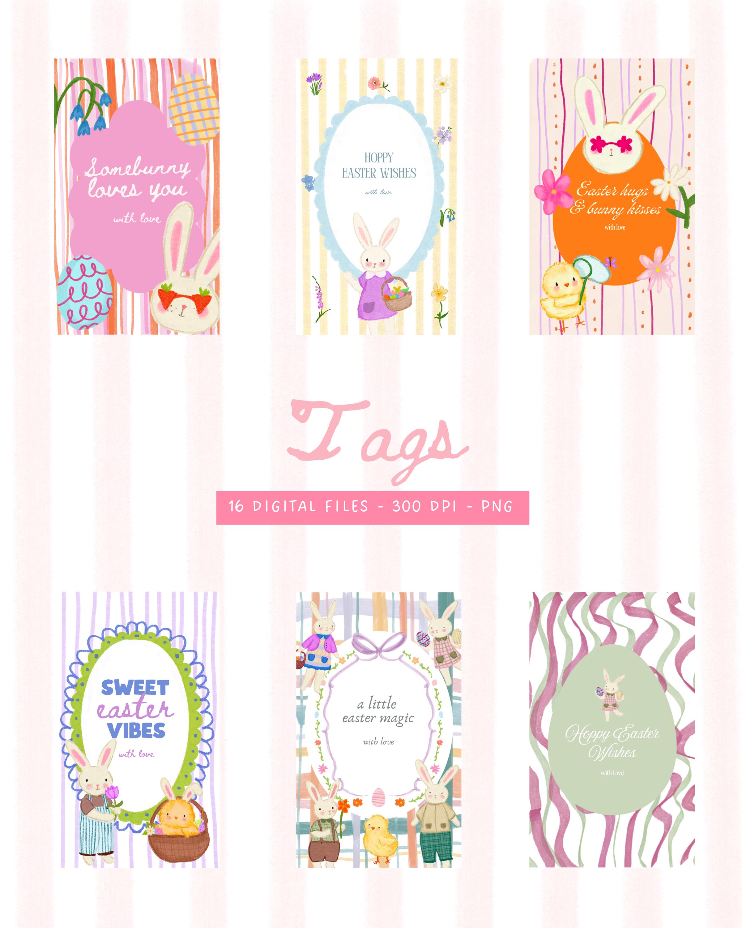 Easter Mega Bundle | Clipart, Chip Bags, Candy Boxes & Tags ...