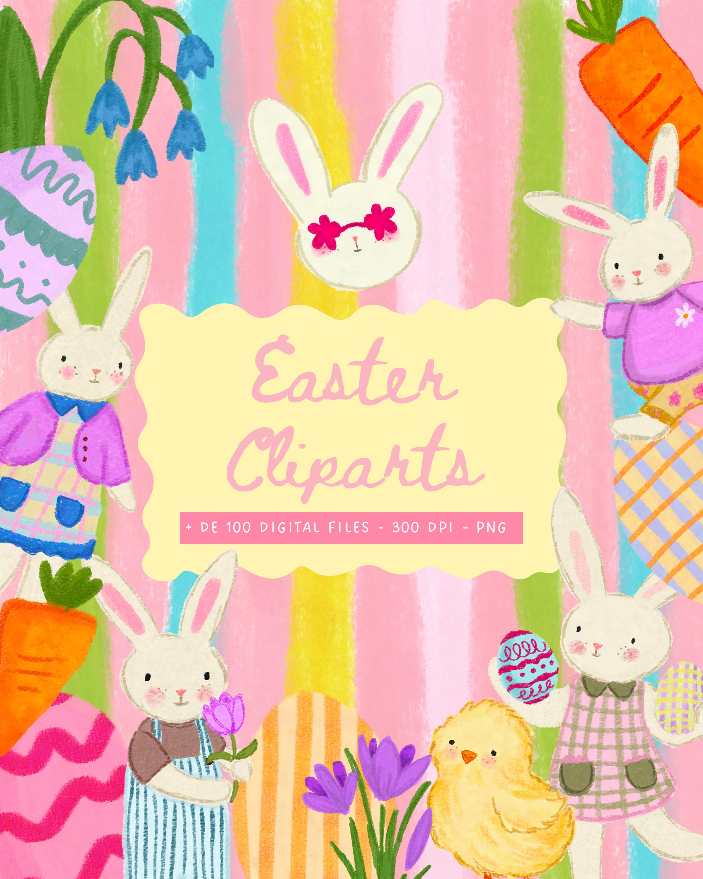 Easter Mega Bundle | Clipart, Chip Bags, Candy Boxes & Tags ...