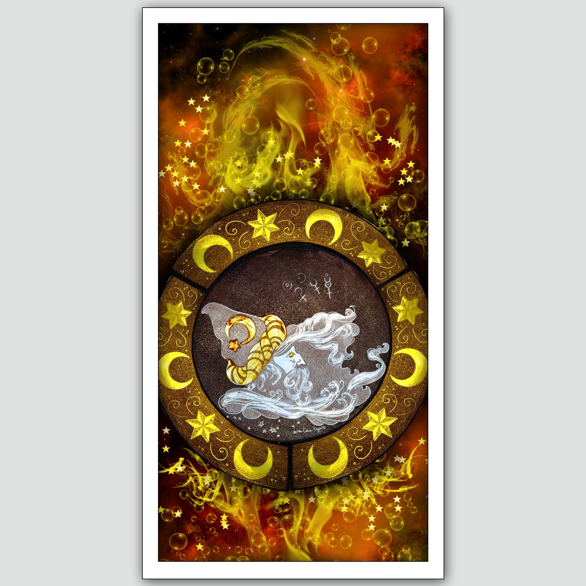 Merlin the Magician Wizard Sorcerer Fine art limited edition giclee ...