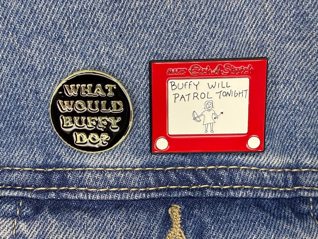 Buddy the Vampire Slayer | Etch a Sketch | WWBD | Buffy | Enamel Pins ...