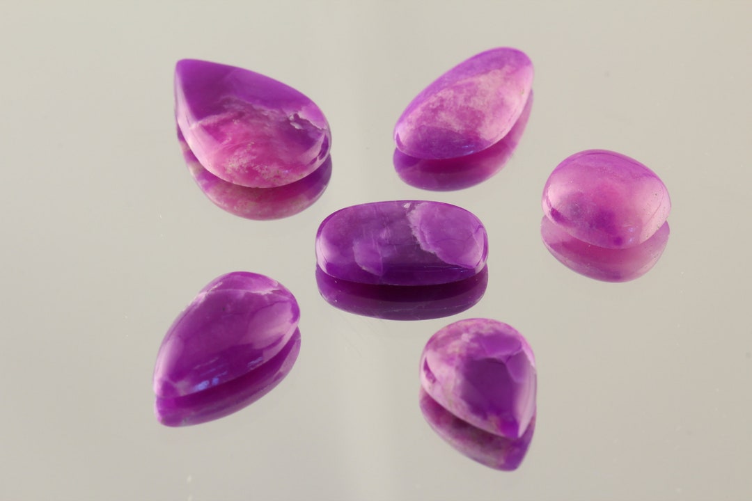 Gel Sugilite Cabs Lot #7, Rare Quality 6 Cabs From Wessels Mine, AAA ...