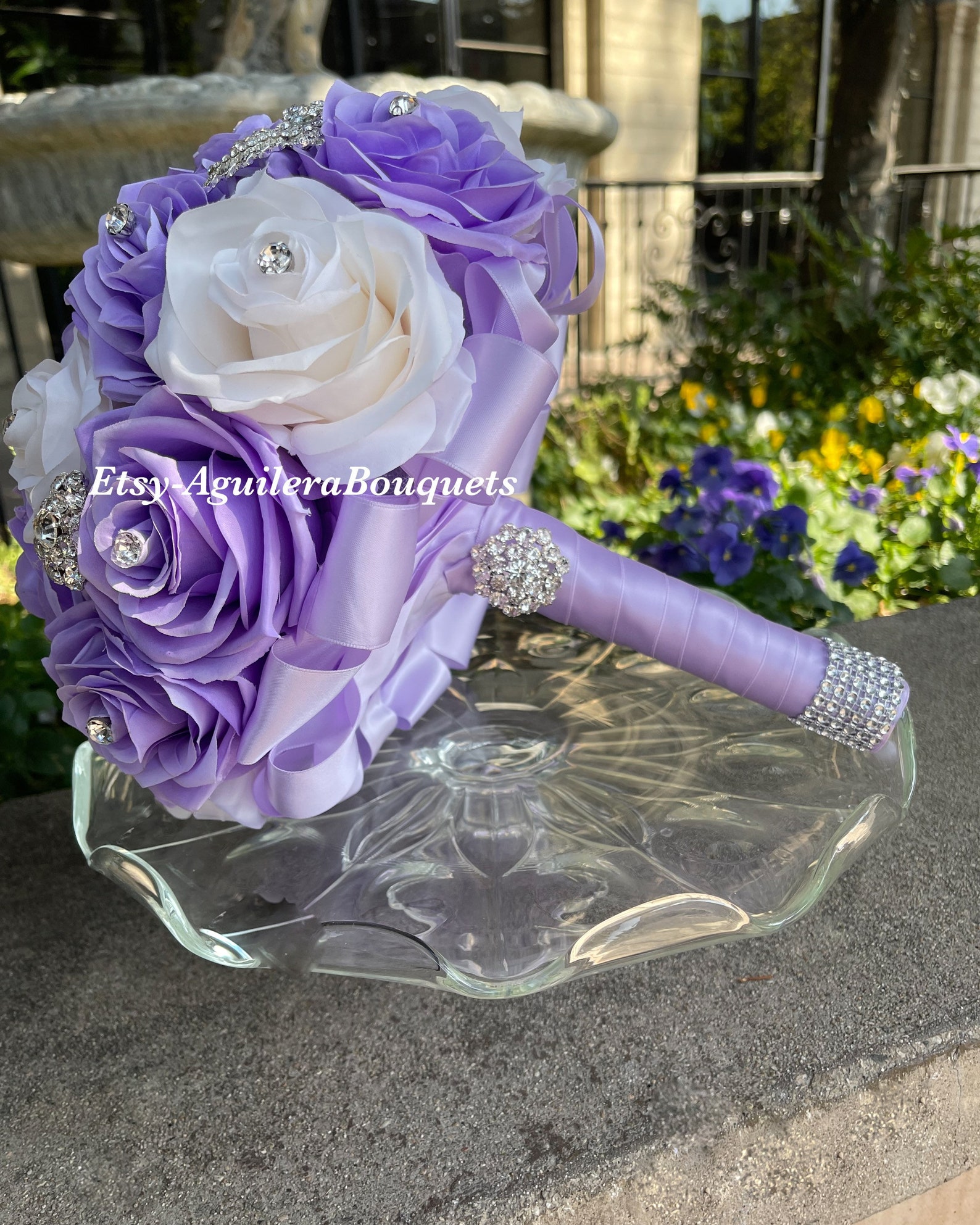 Lilac Quinceañera Bouquet Butterfly Theme Lilac Quince | Etsy