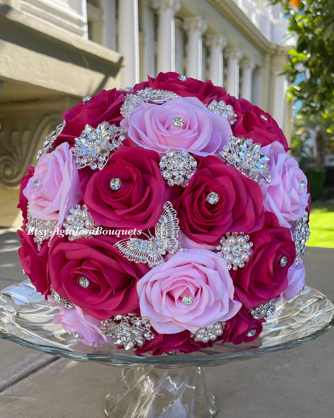 Fuchsia Quince Bouquet Light Pink Quince Bouquet Fuchsia Baby Pink ...