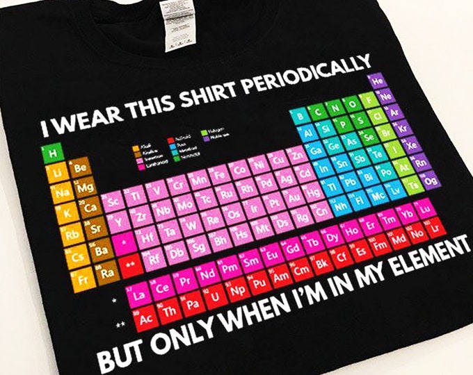 Periodic Table Elements Funny TBL the Big Lebowski Donny Black T-shirt ...