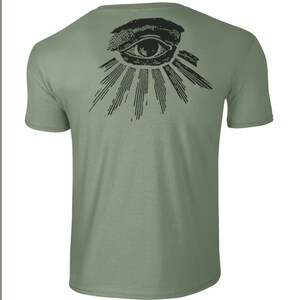 VOODOO Skull Baron Samedi All Seeing EYE Front and Back Print T-shirt ...