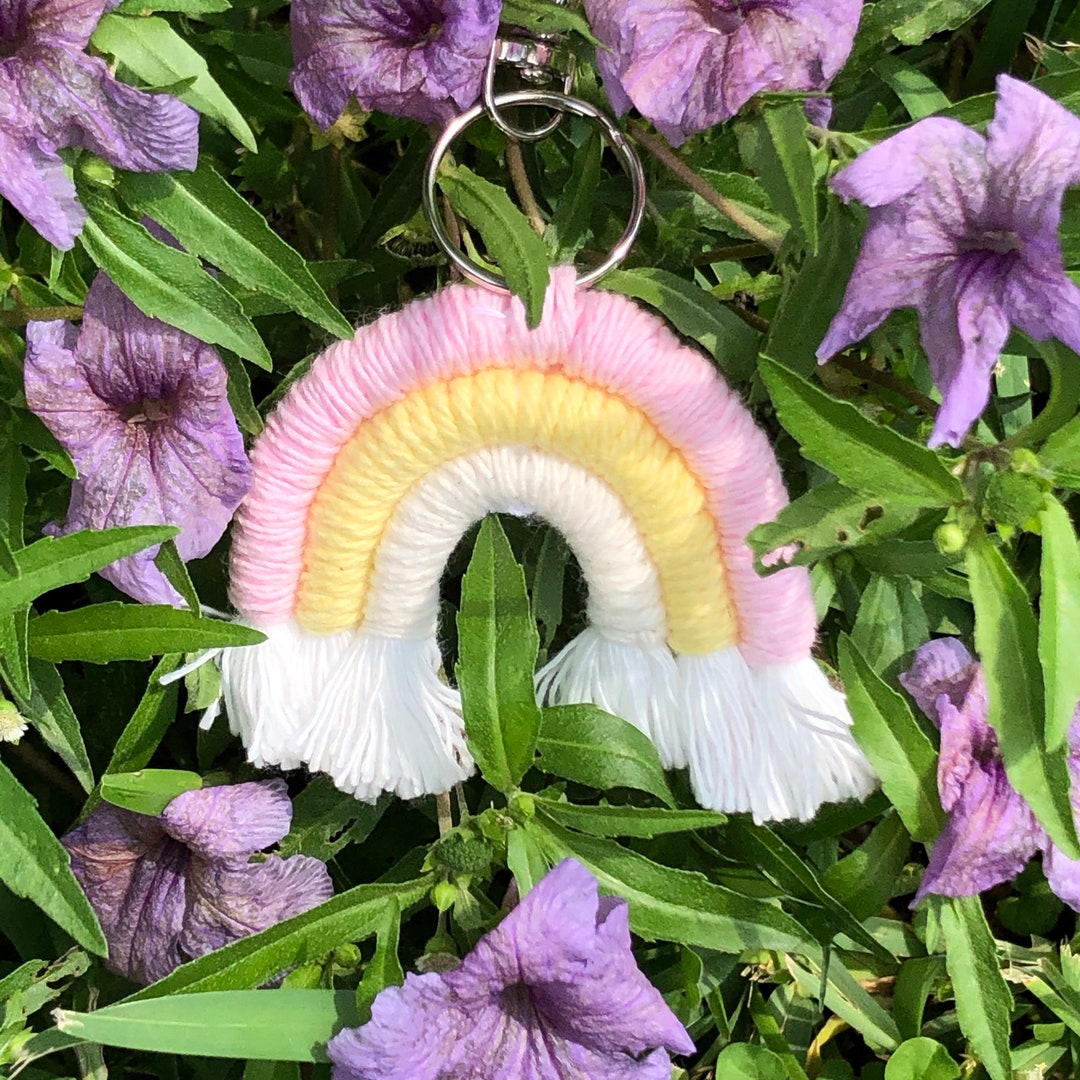 Pink Lemonade Rainbow Keychain - Etsy