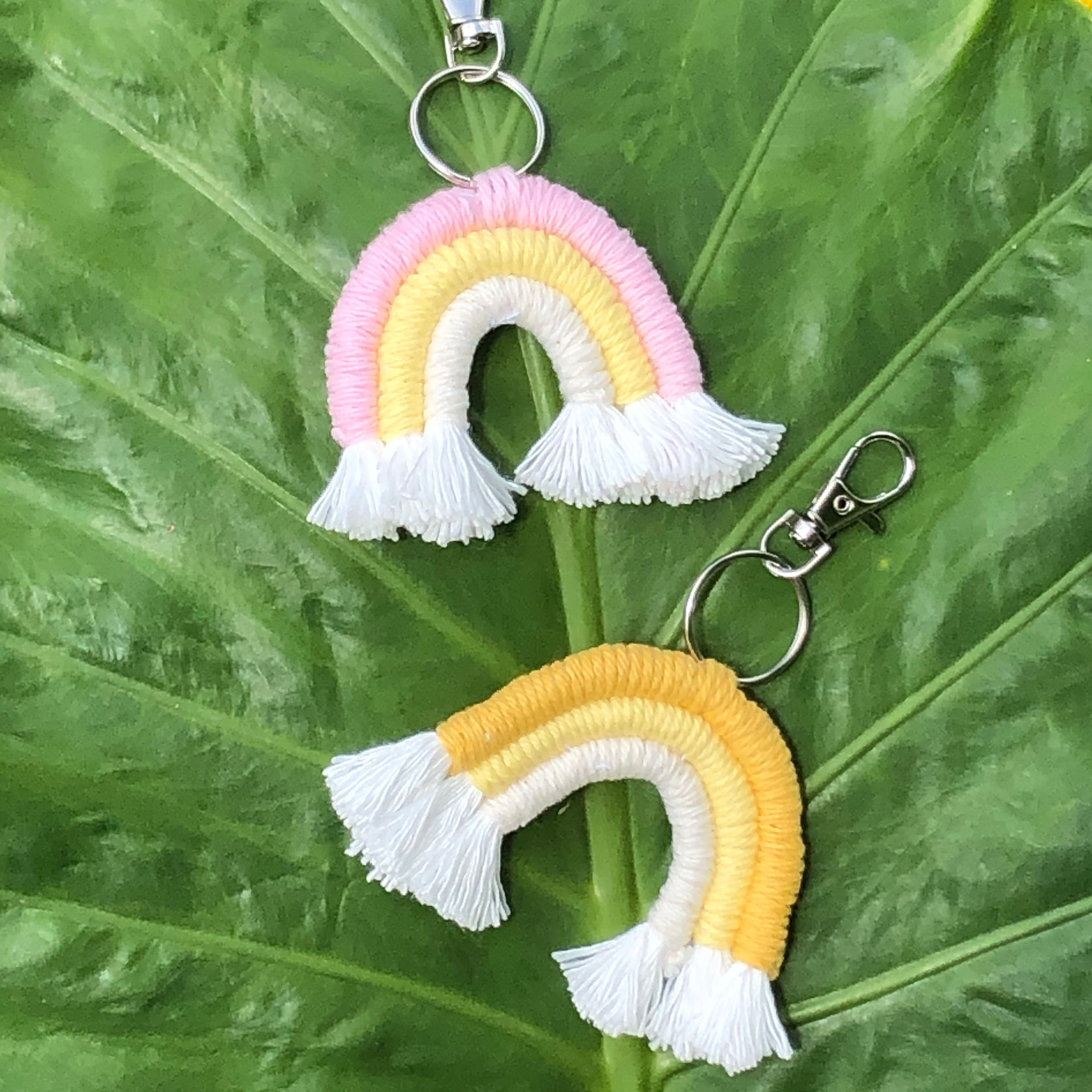 Pink Lemonade Rainbow Keychain - Etsy