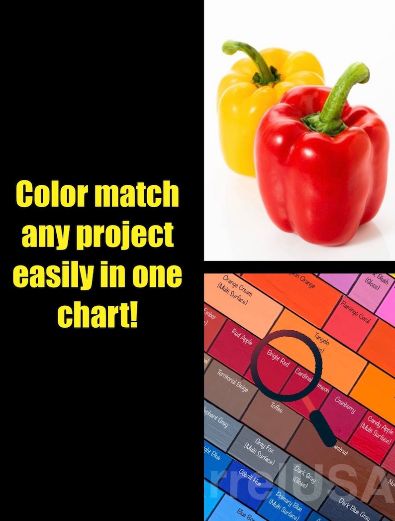 NEW Etsy Exclusive! Apple Barrel Colors Chart. Digital Download ...