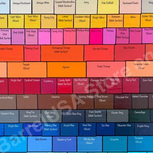NEW Etsy Exclusive! Apple Barrel Colors Chart. Digital Download ...