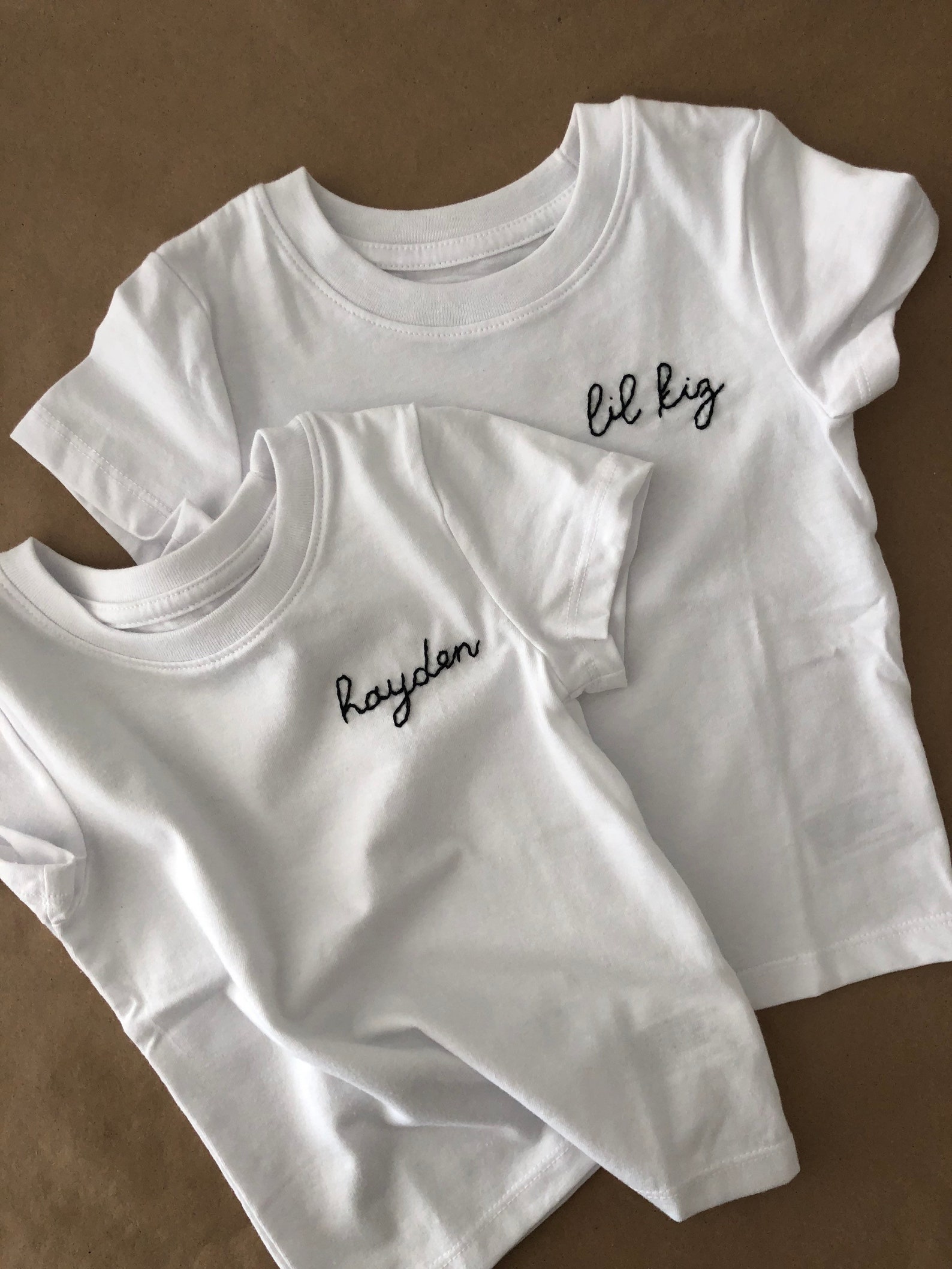 Custom Name T Shirt Hand Embroidery Toddler and Kid - Etsy