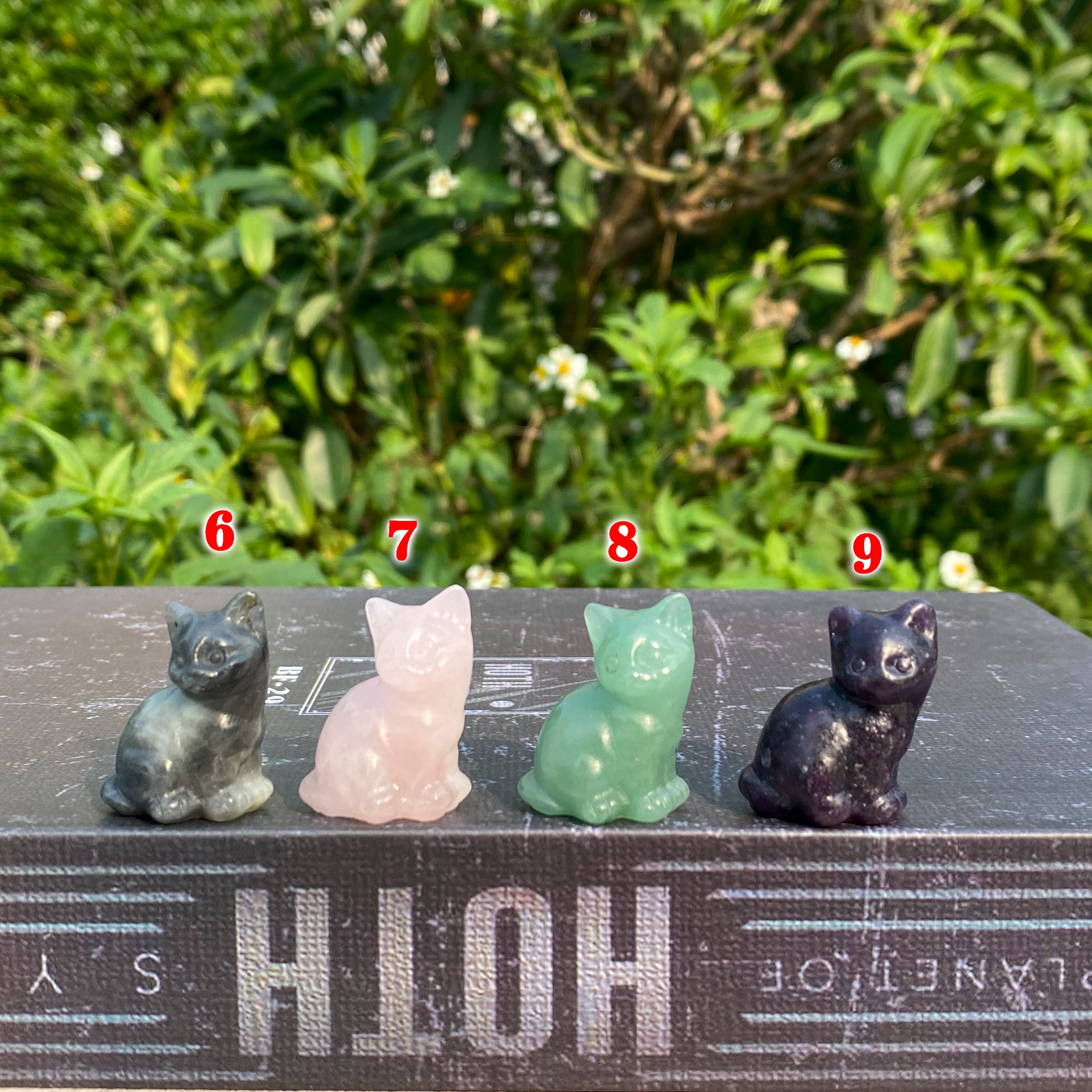 Mini Crystal Cat Figurine, Gemstone Cat Carving, Crystal Animal Status ...