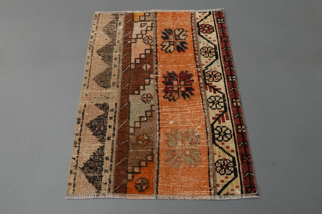1'9 X 2'5 Ft Turkish Small Rug, Housewarming Gift, Hand Knotted Small ...