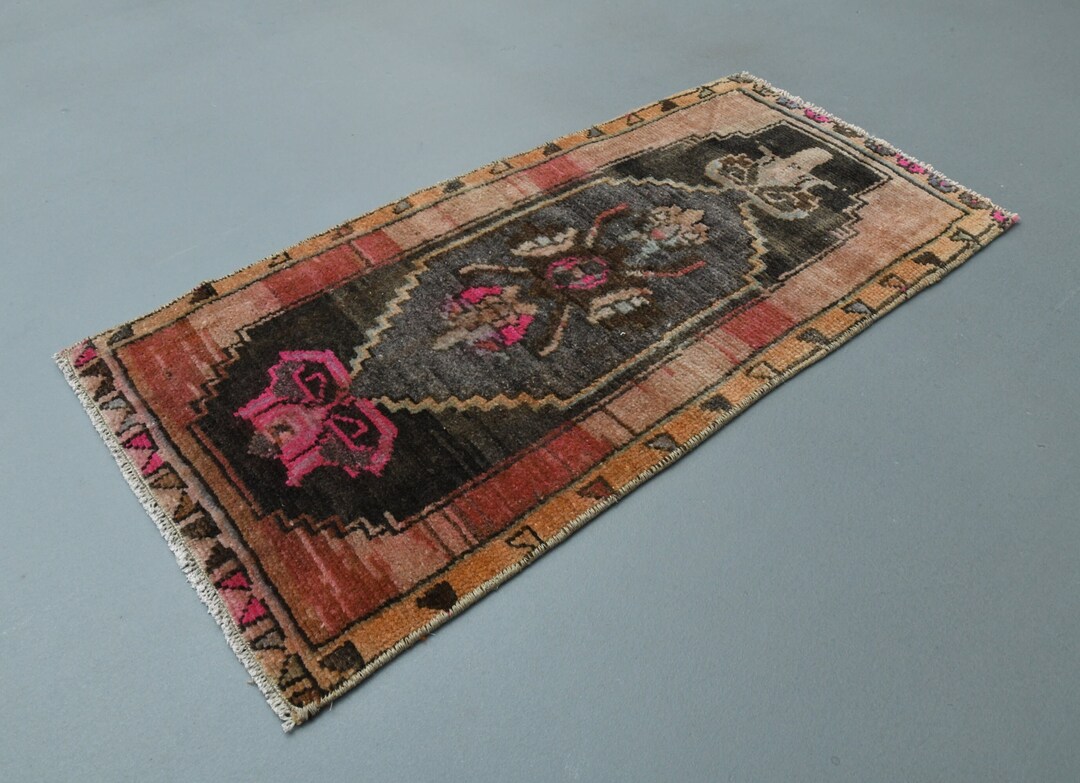 1'3 X 2'7 Ft Turkish Door Mat, Handmade Rug, Small Rug, Wool Rug ...
