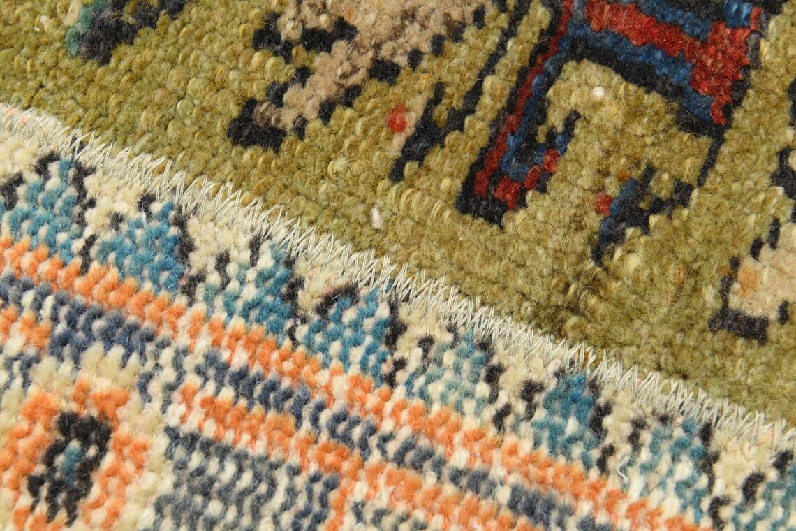 2x2 Ft Vintage Welcome Mat, Door Mat, Bath Mat, Handmade Wool Small Rug ...