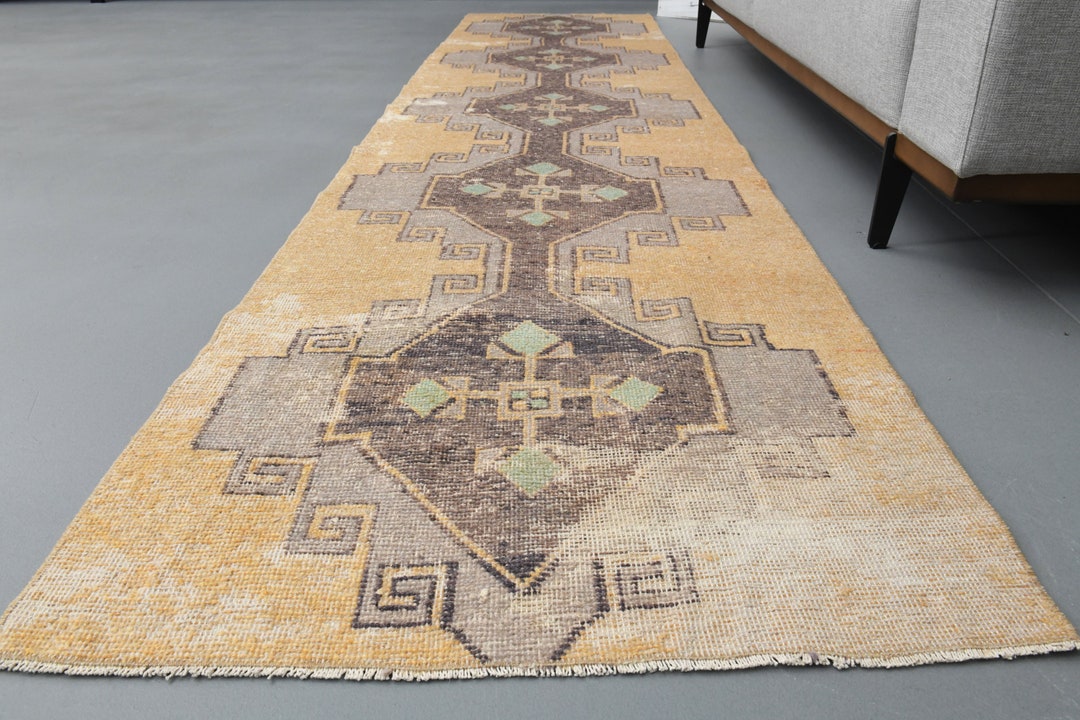 2'6 x 11'2 Ft Türkischer Läufer, Oushak Läufer, Kelim Teppich ...