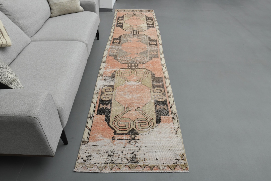 2'2 x 8'4 Ft Türkischer Vintage Teppichläufer, Weicher ...