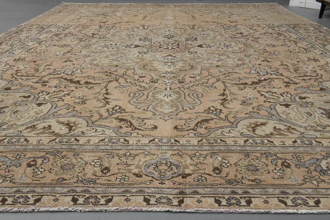 10x12 Antique Rug, One-of-a-kind Wool Rug, Bohemian Rug, 10x12 Rug for ...