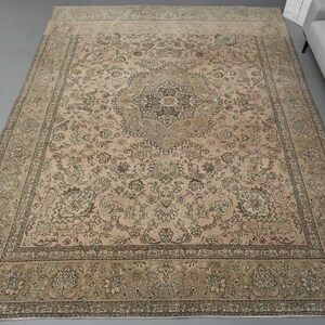 10x12 Antique Brown Rug, One-of-a-kind Wool Rug, Bohemian Rug, 10x12 ...