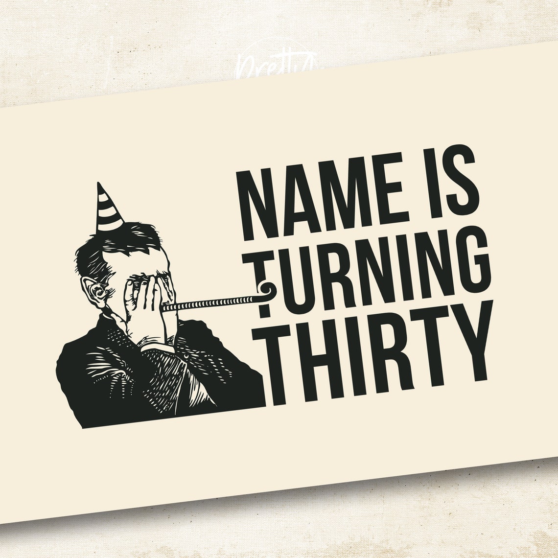 Grumpy Old Man 30th Birthday Facebook Event Cover (editable Template ...