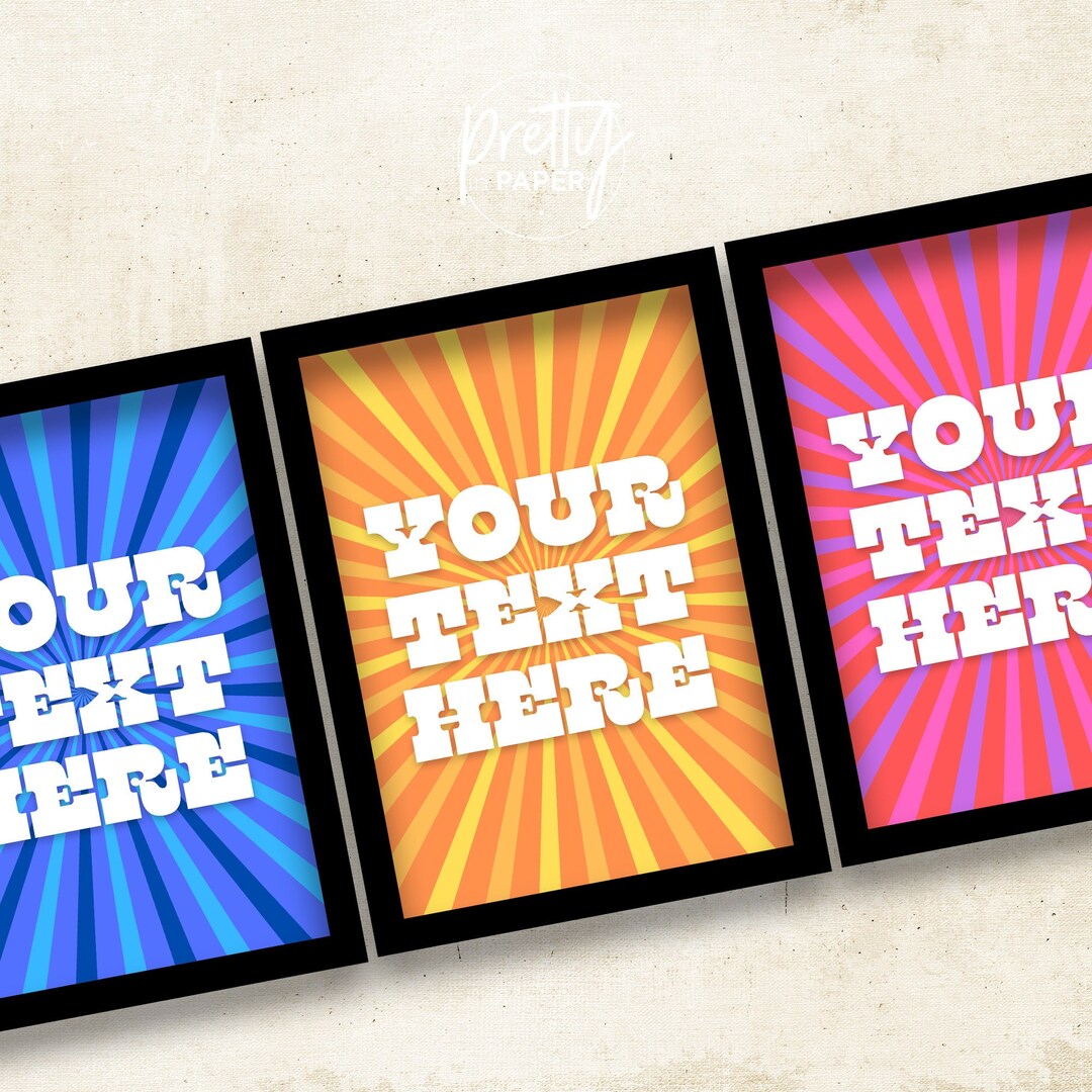 Funky Quote Poster Template: Editable A4 Print (digital Download) - Etsy
