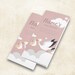 Baby Shower Games Handout Leaflet in Dusty Pink (tri-fold A4 ...