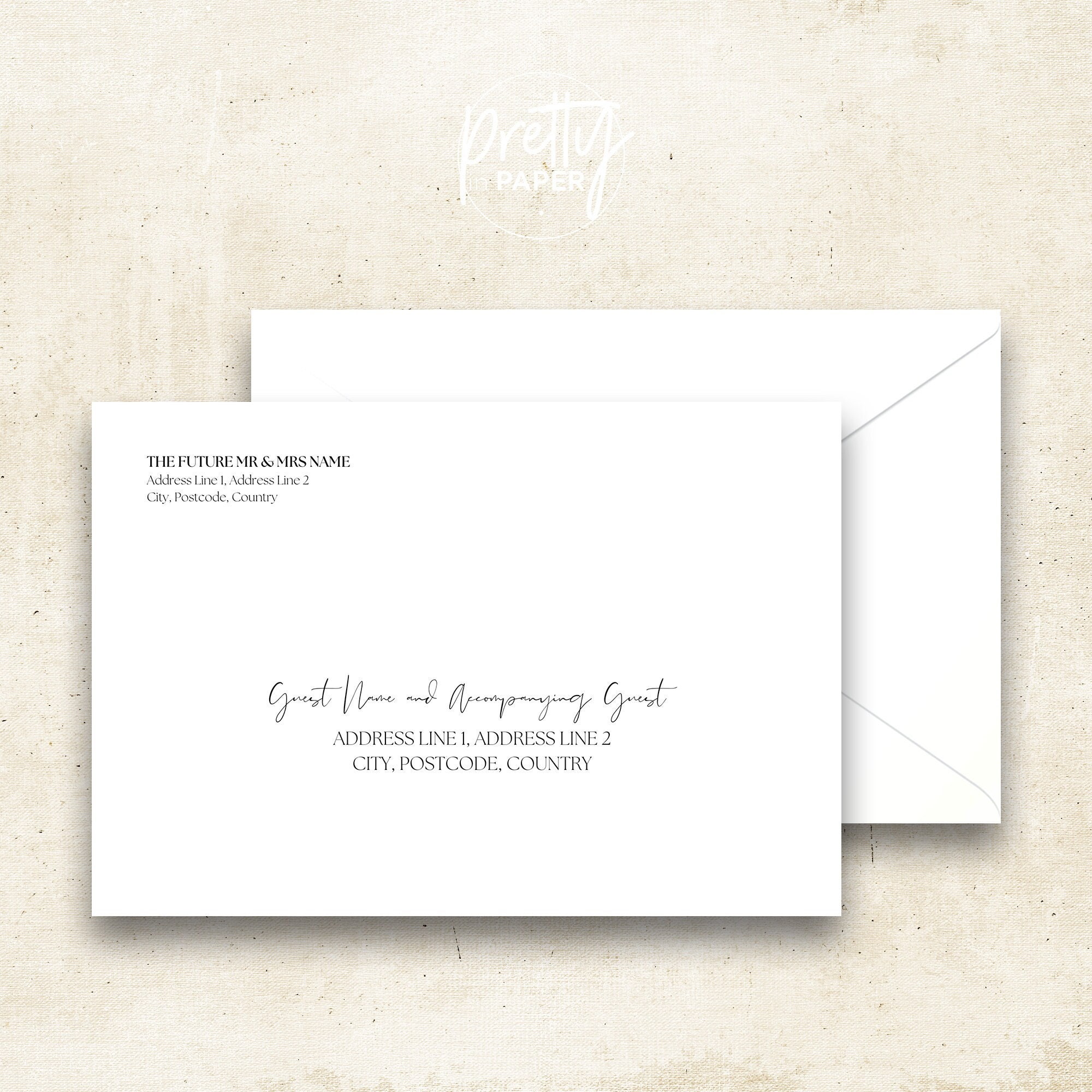 Editable C5 Invitation Envelope Template (personalised Stationery) - Etsy