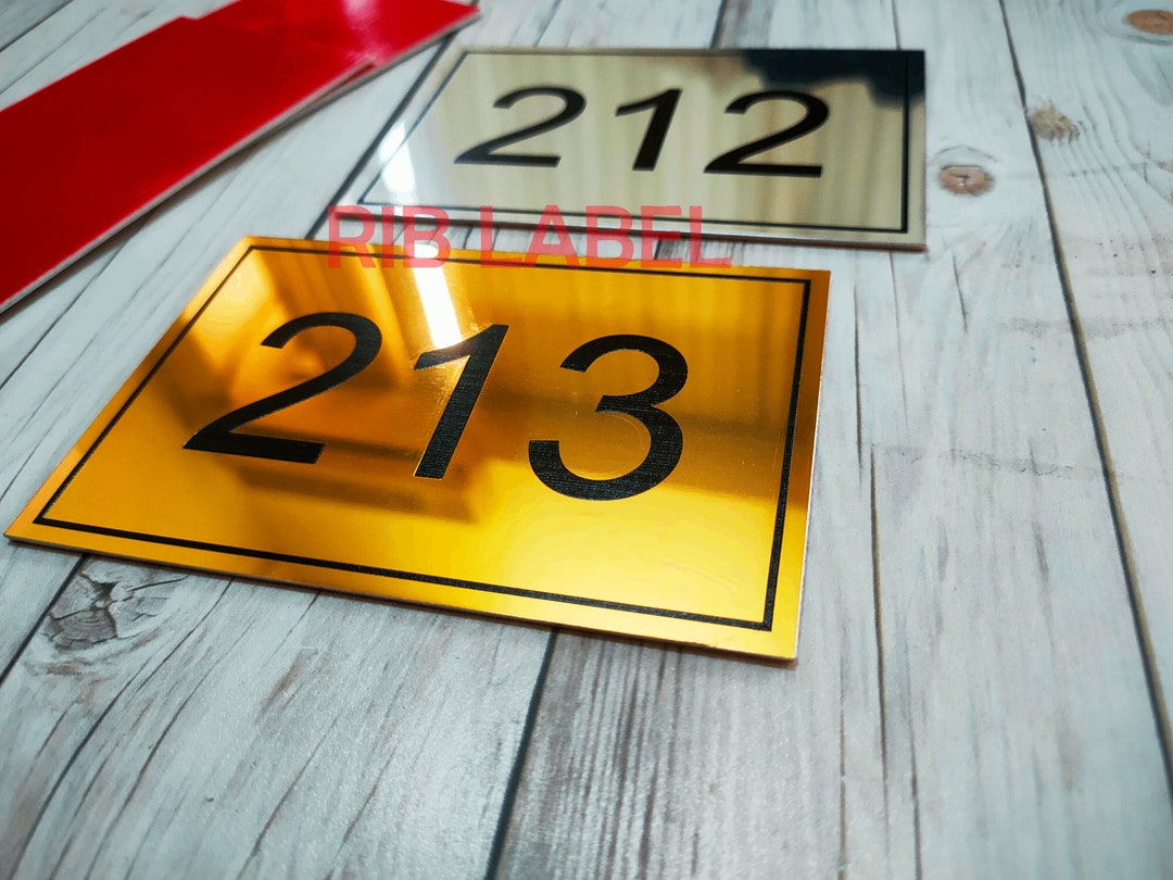 Metal Room Number Sign Plate for Hotel, Office - Etsy