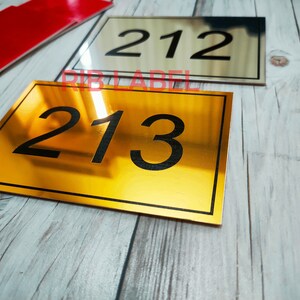 Metal Room Number Sign Plate for Hotel, Office - Etsy