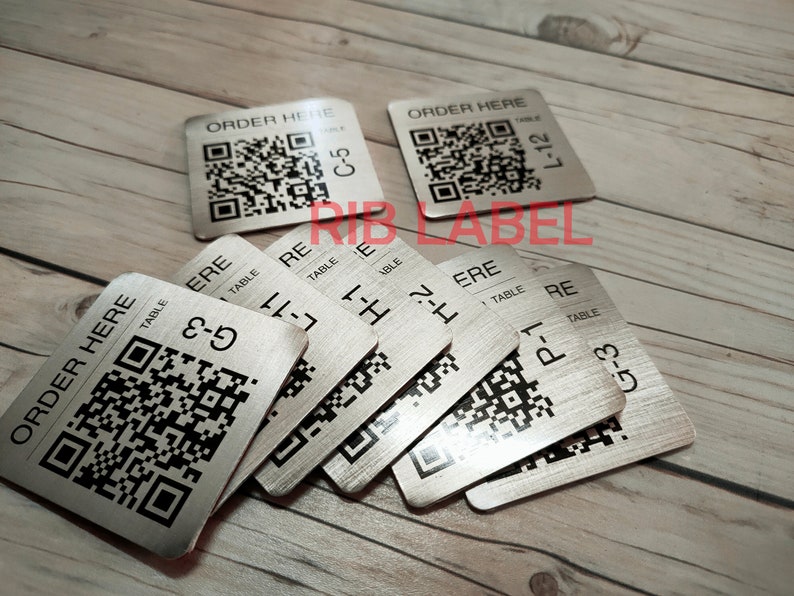 Set of 20 Pieces QR Code Menu Opener Unique Table Number Changing QR ...