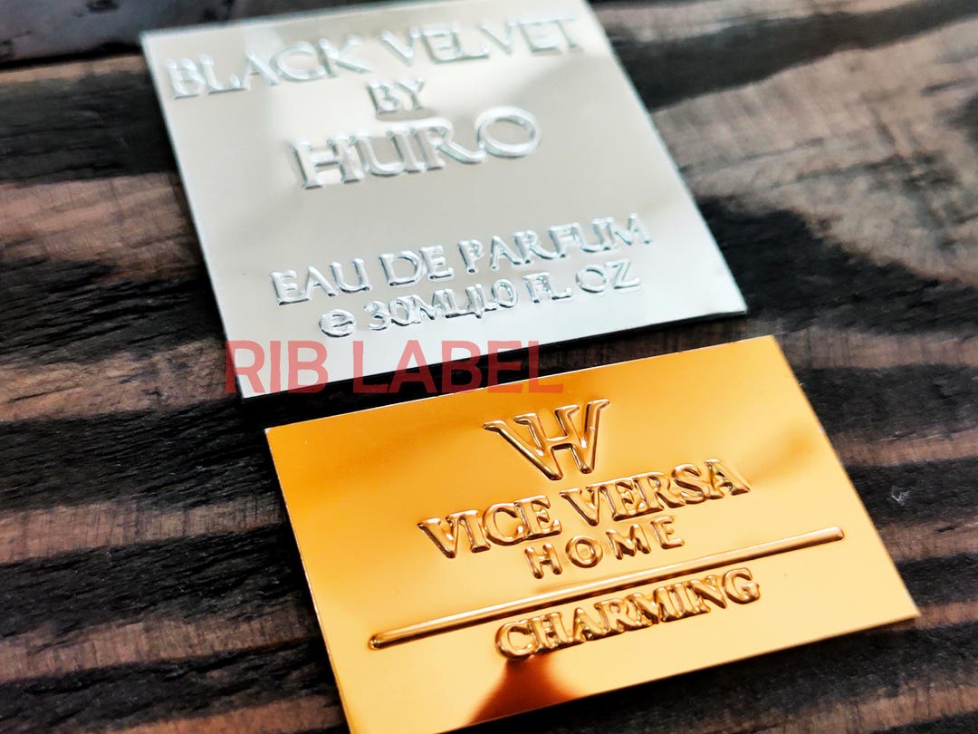 Embossed Metal Labels for Perfume/cologne Bottles - Etsy