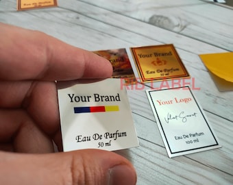 Custom Metal Perfume Label With Back Adhesive - Etsy