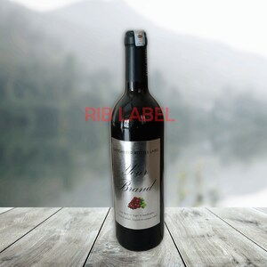Wine Bottle Labels - Stickers for Any Type of Round Surface - Fully ...