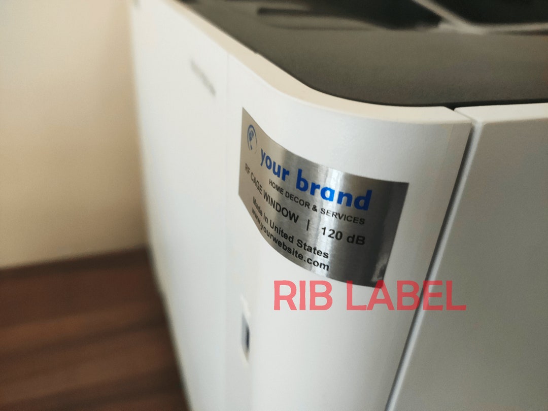 Metal Labels (0.2mm Thickness) With Back Adhesive for Flat and Round ...