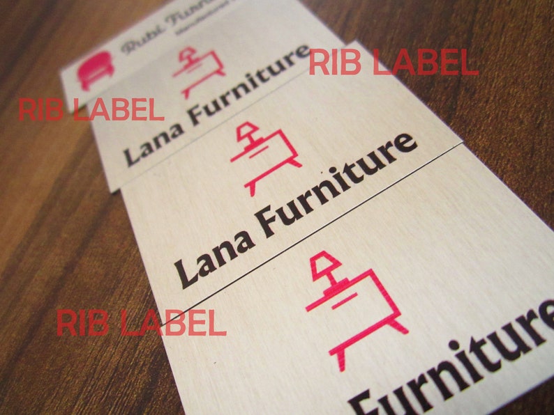 Custom Metal Furniture Label With Back Adhesive - Etsy