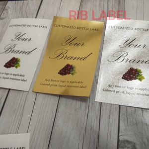 Wine Bottle Labels - Stickers for Any Type of Round Surface - Fully ...