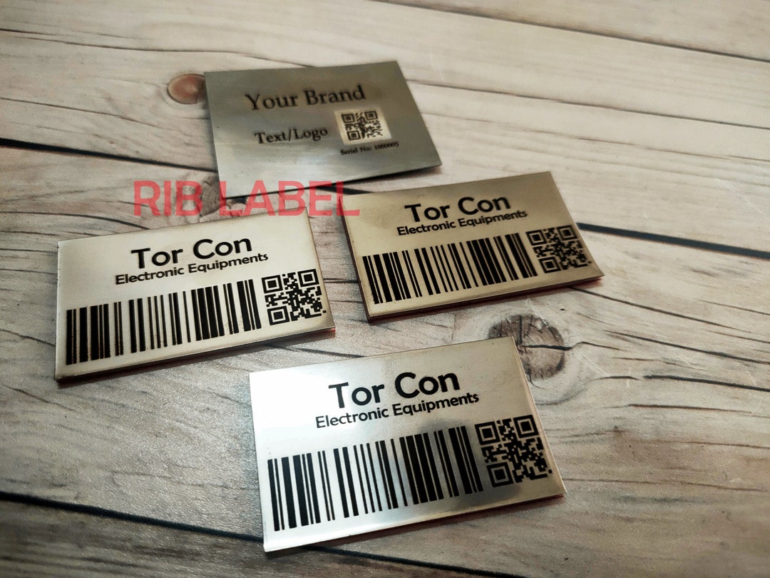 Stainless Steel Labels Customized- Heavy Duty Tags QR Code, Barcode ...