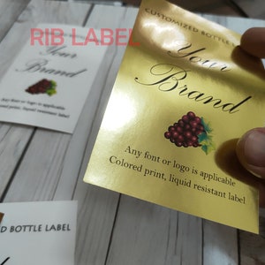 Wine Bottle Labels - Stickers for Any Type of Round Surface - Fully ...