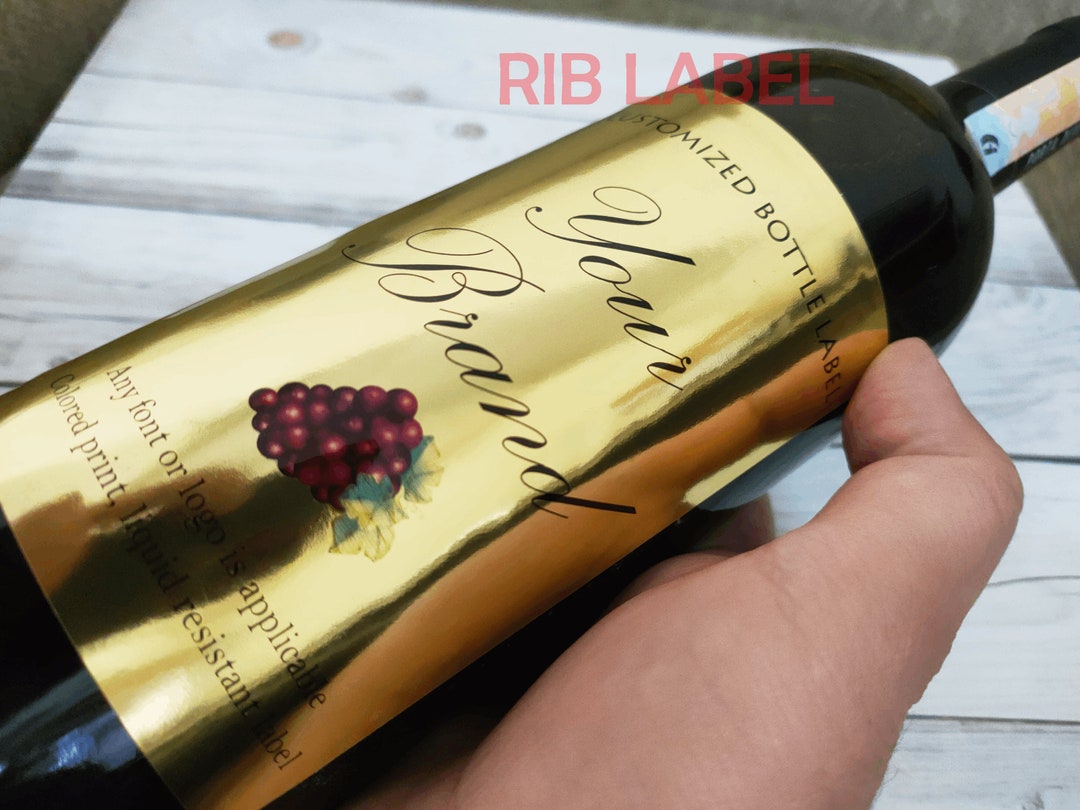 Wine Bottle Labels - Stickers for Any Type of Round Surface - Fully ...