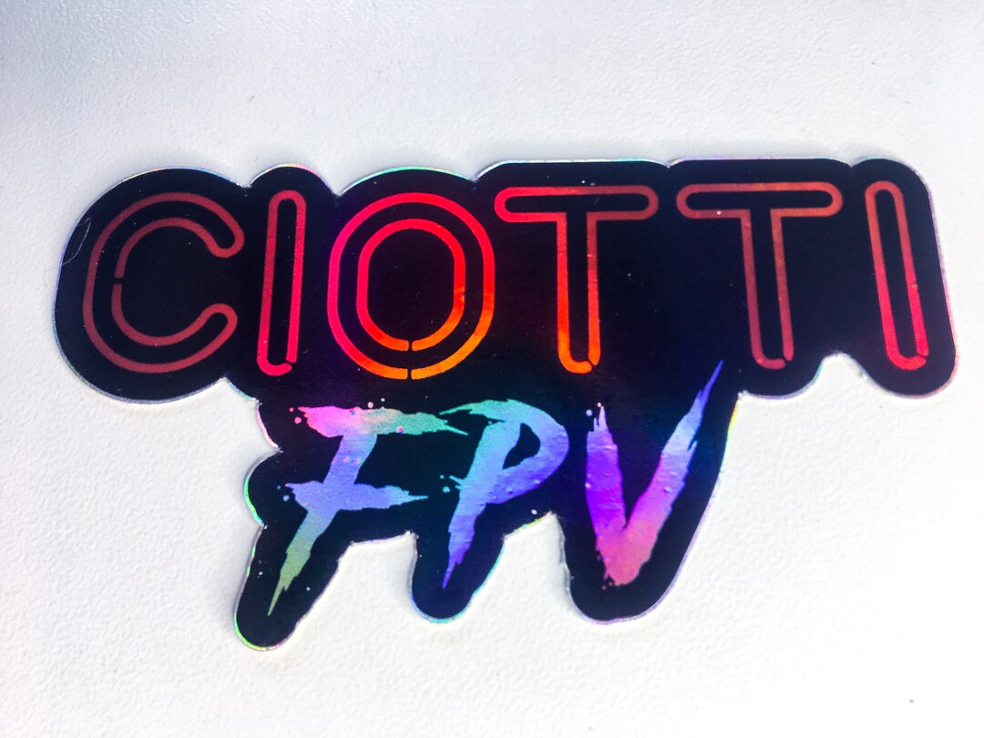 Holographic Ciottifpv Logo Sticker - Etsy
