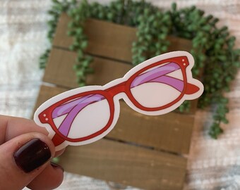Red Glasses - Etsy