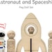 Royal Peg Doll Set Wooden Characters King / Queen / Princess / Knight ...