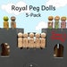 Royal Peg Doll Set - Wooden Characters - King / Queen / Princess ...