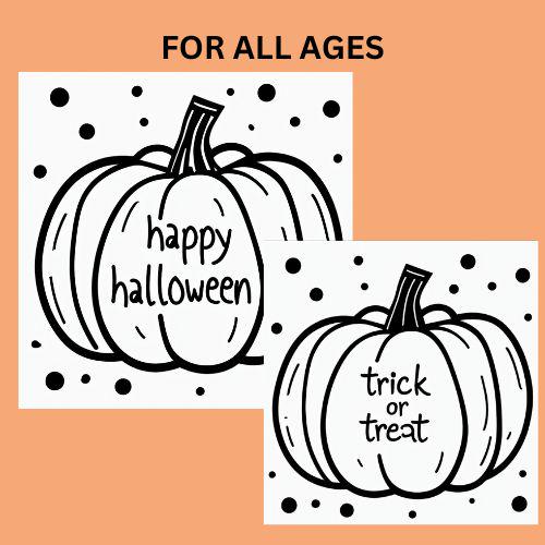 Fall Halloween Coloring Pages | 6 Coloring Pages | Instant Download PDF ...
